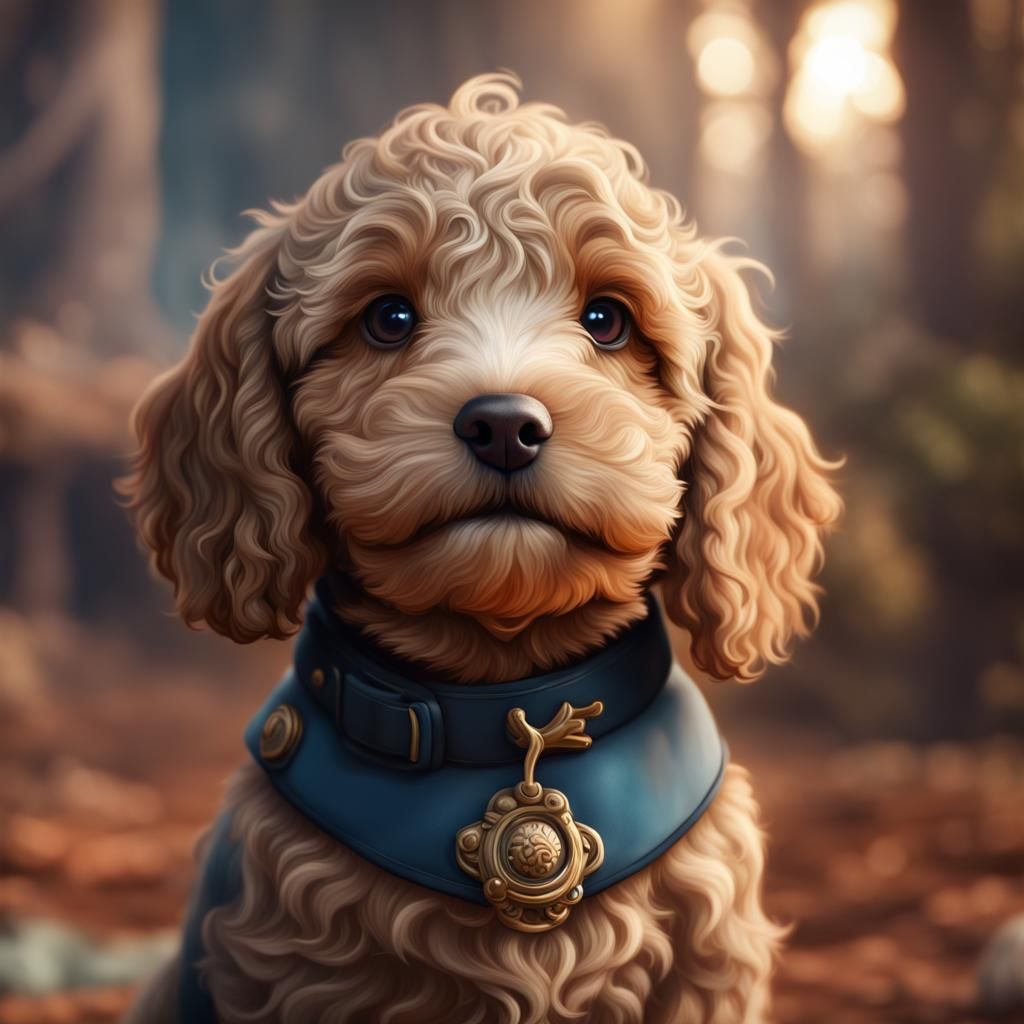 cute cockapoo puppy - AI Generated Artwork - NightCafe Creator