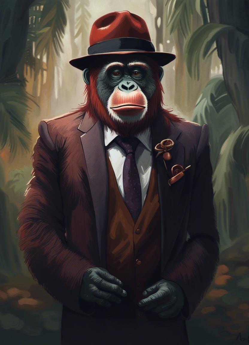 Verified monkey mafia member - AI Generated Artwork - NightCafe Creator