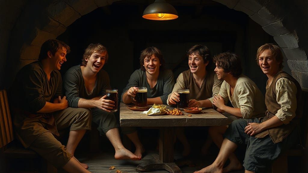 It's all fun and games until... - Rowdy Tavern Scene in Rena...