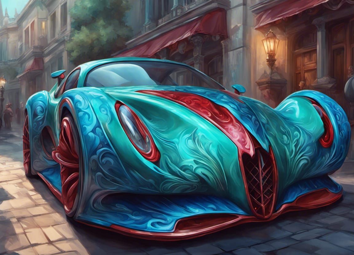 luxury sport fantasy car design - AI Generated Artwork - NightCafe Creator