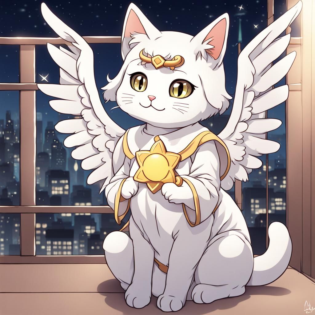 angel cat! - AI Generated Artwork - NightCafe Creator