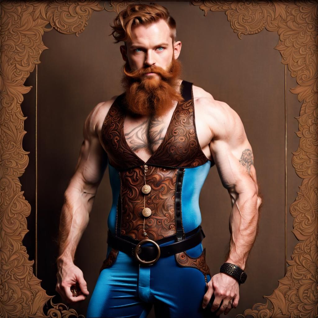Strong ginger man - AI Generated Artwork - NightCafe Creator