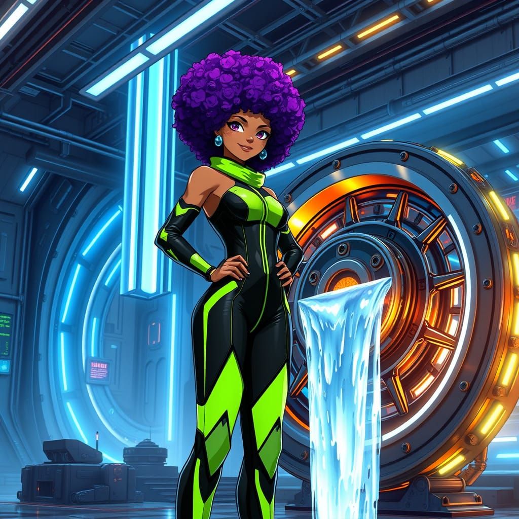 A beautiful, curvy, African American and Japanese inventor, inspired by ...