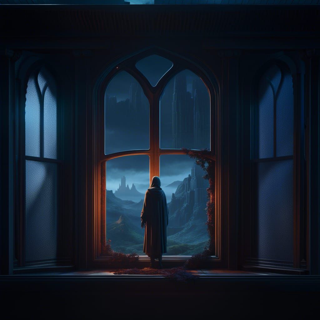 Window Watcher - AI Generated Artwork - NightCafe Creator