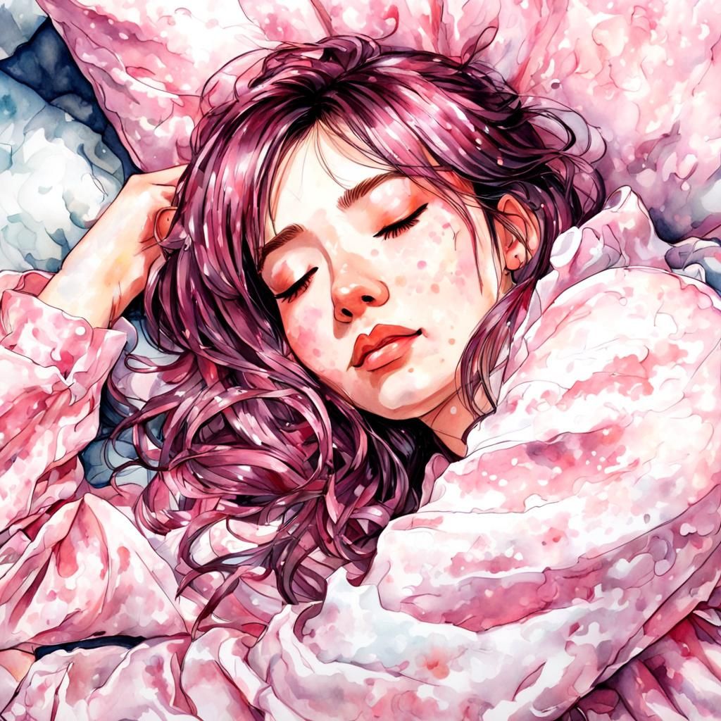 Sleeping Portrait! - Pretty Tired (Fluently XL) - AI Generated Artwork ...