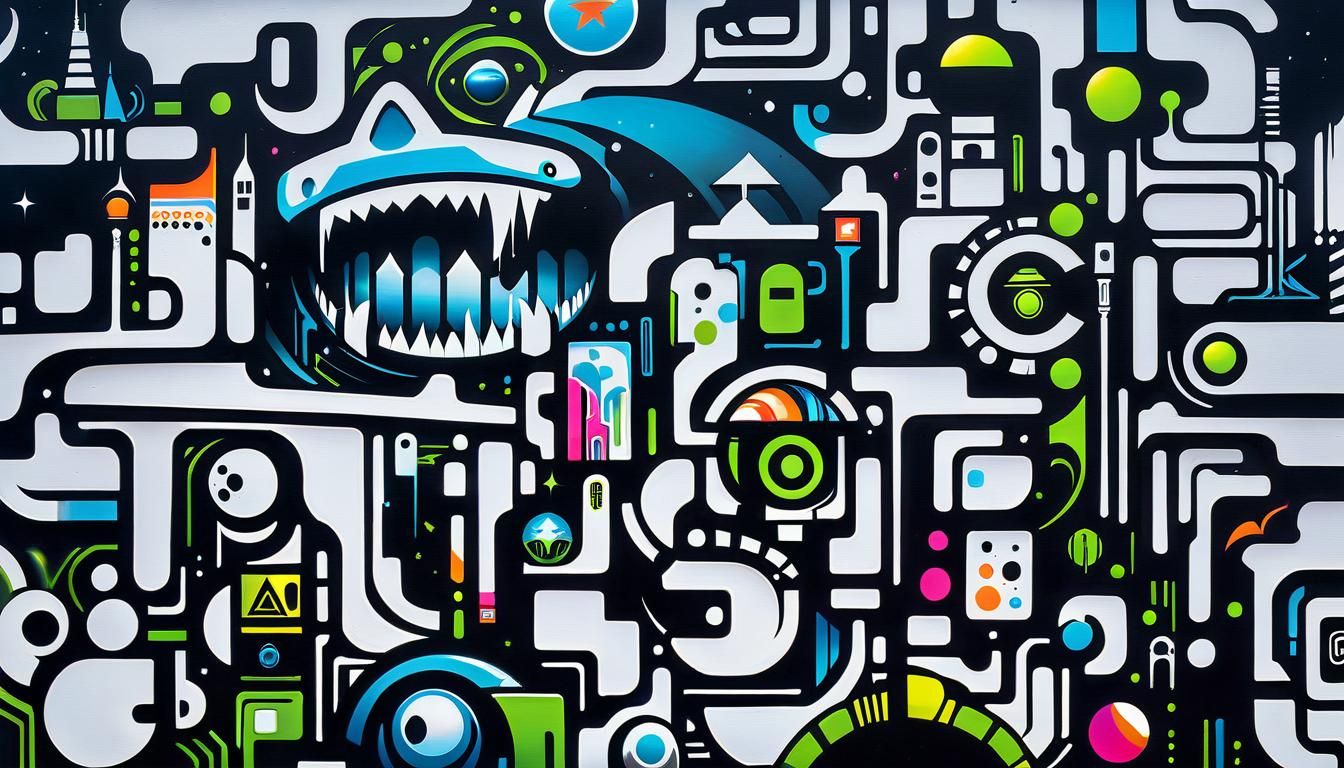 Abstract maxi-delic modern art, 10apr23 - AI Generated Artwork ...