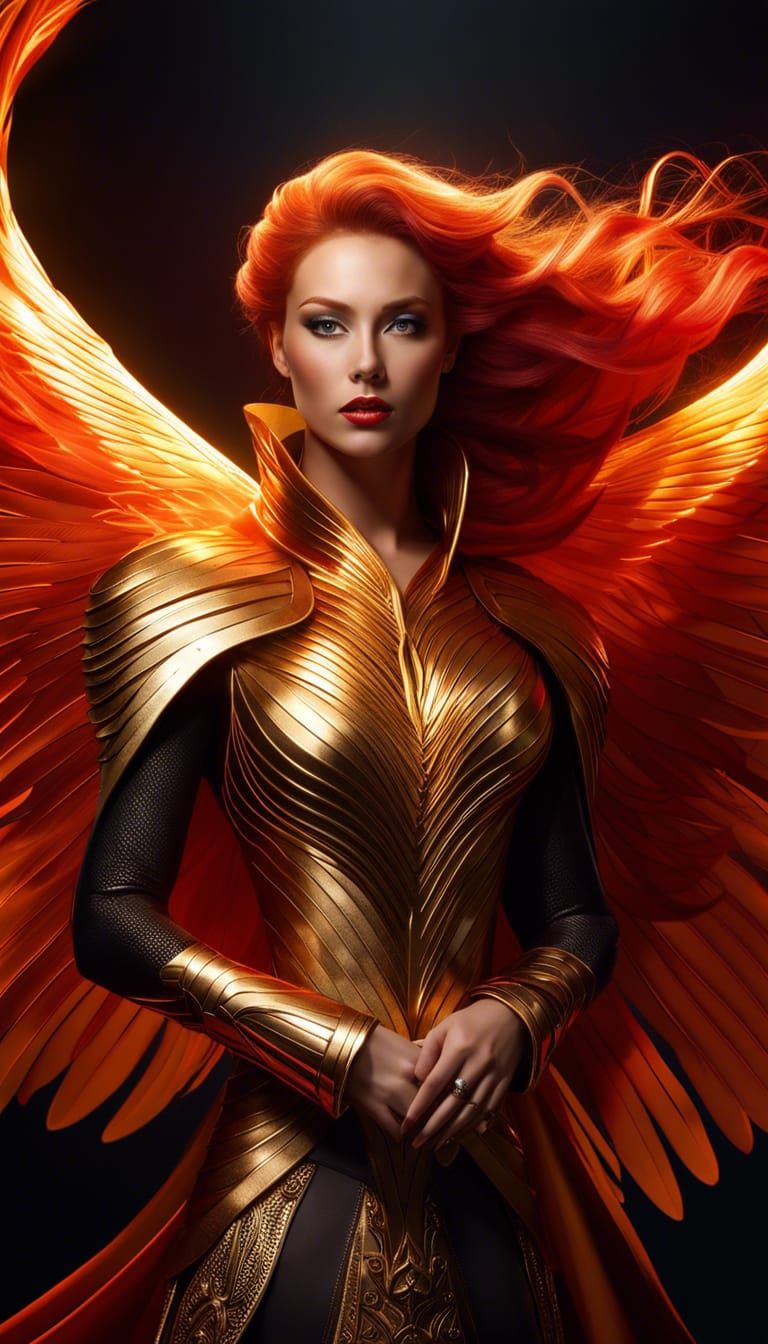 Red Angel Two - AI Generated Artwork - NightCafe Creator