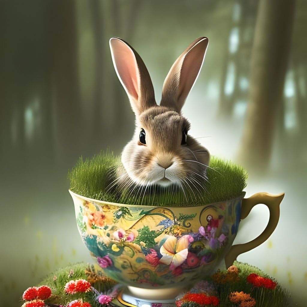 Rabbit 🐰 - AI Generated Artwork - NightCafe Creator