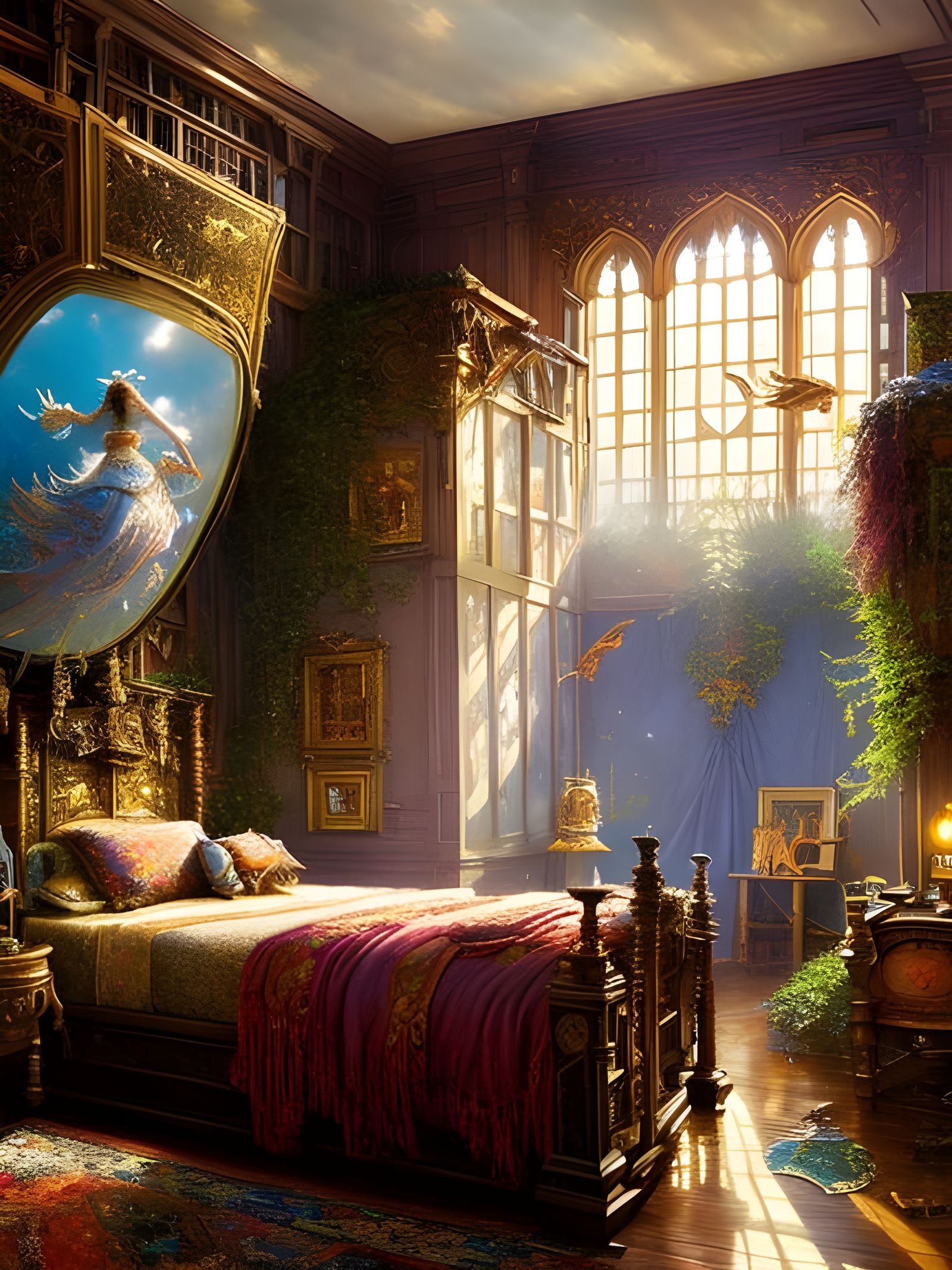 Dream Bedroom Vol. II - AI Generated Artwork - NightCafe Creator