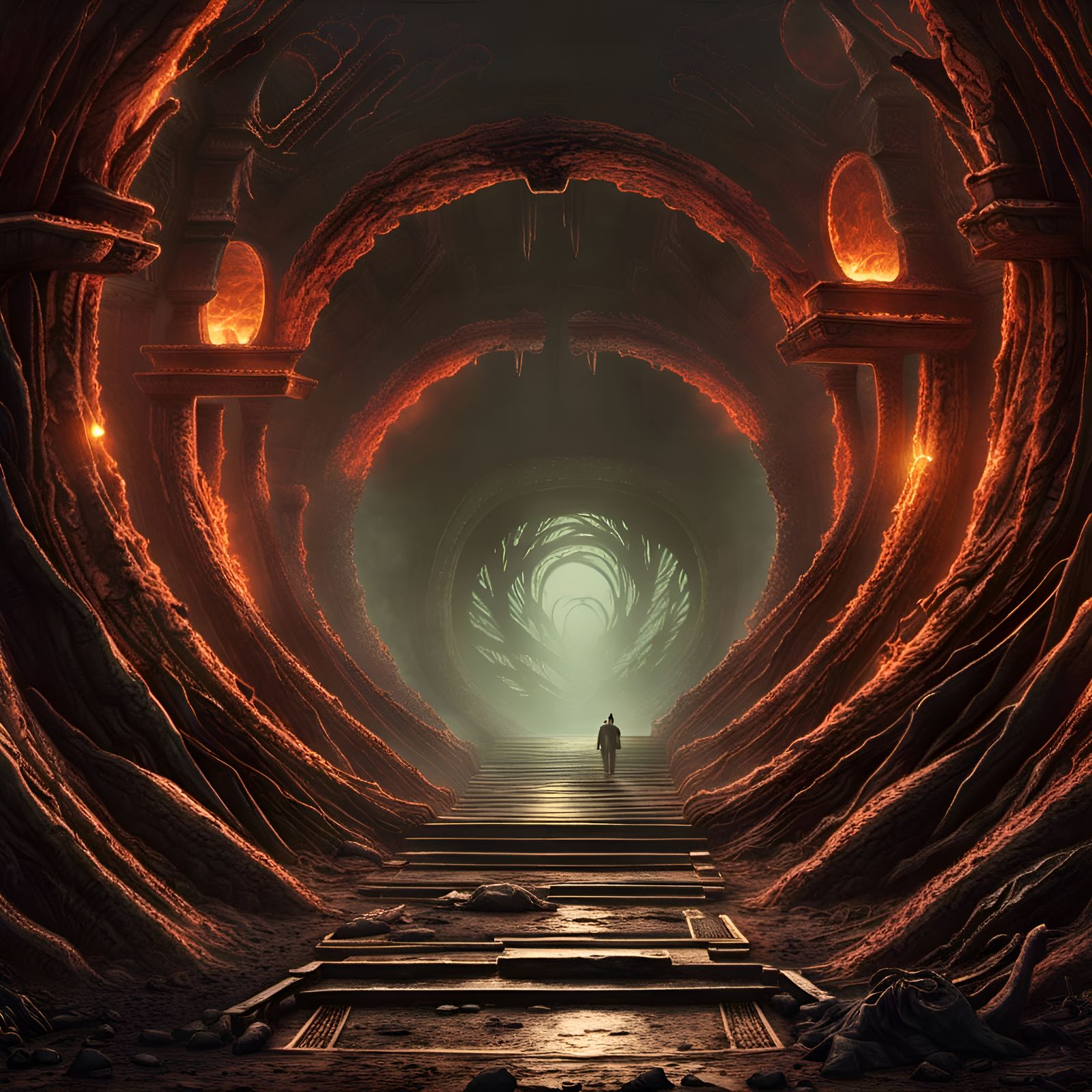 The entrance to Hell - AI Generated Artwork - NightCafe Creator