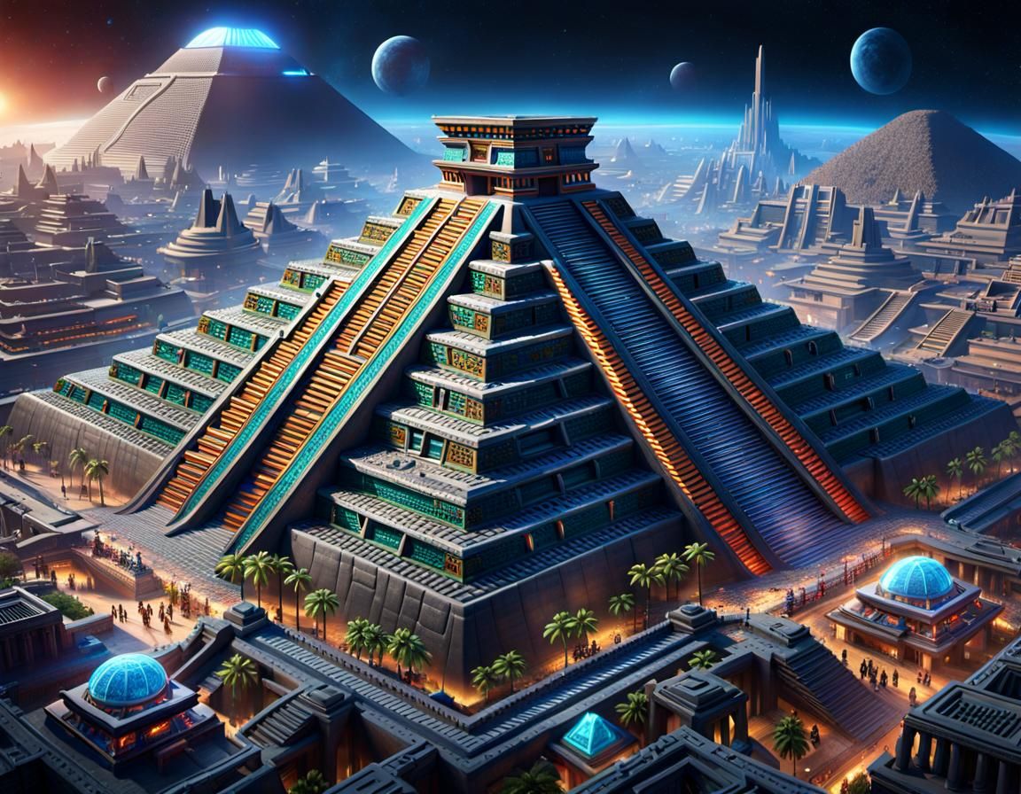 The far future of a timeline where the Aztecs had advanced to world ...