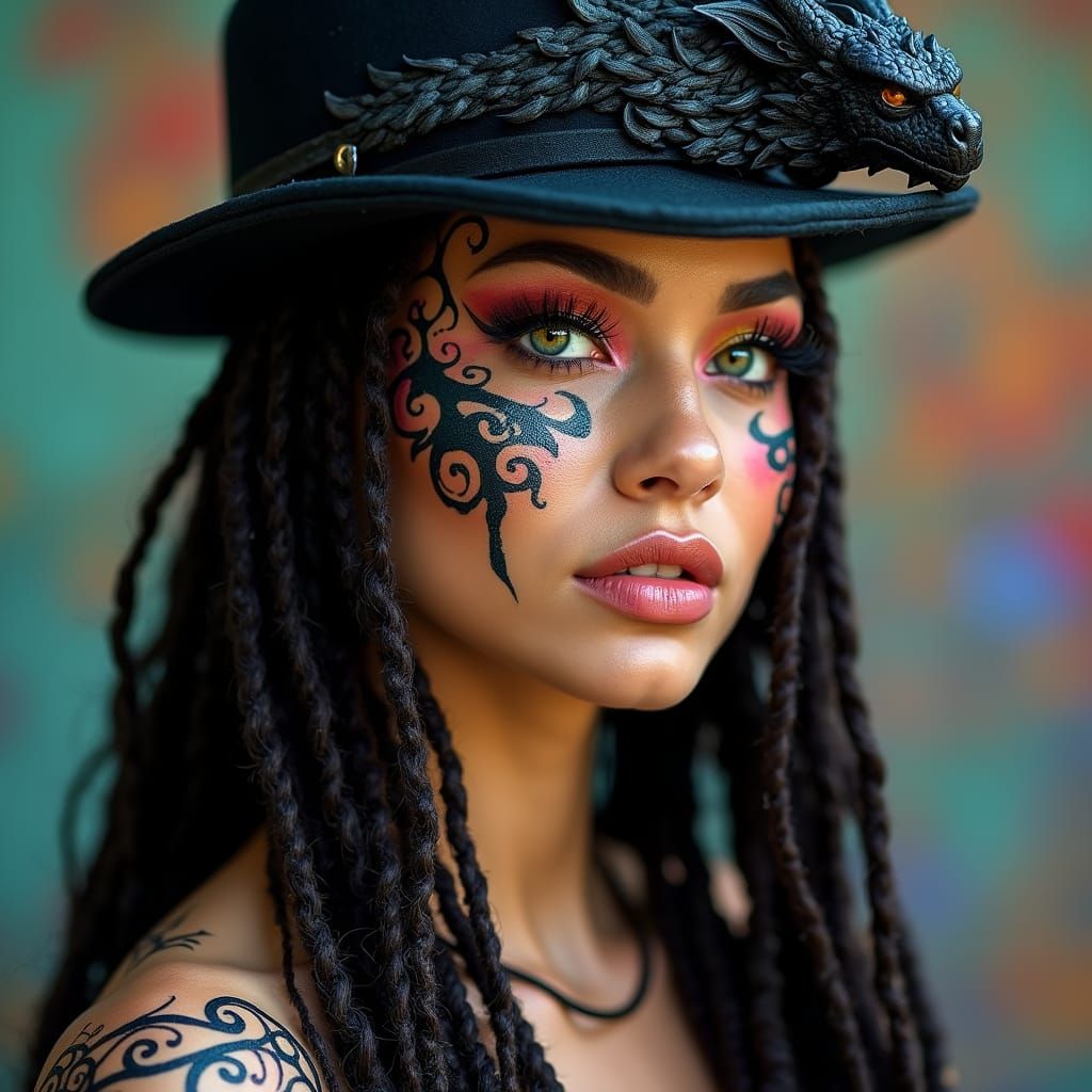 Powerful Sultry Dragon Gypsy - Stunning Gypsy Woman with Dr...