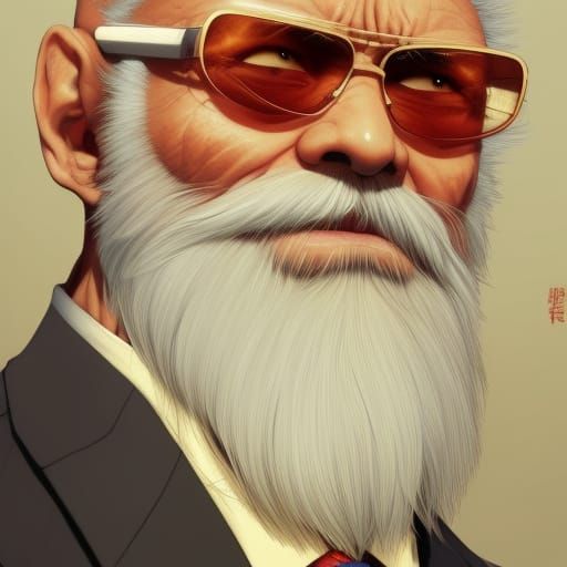 Master Roshi in street fighter - AI Generated Artwork - NightCafe Creator
