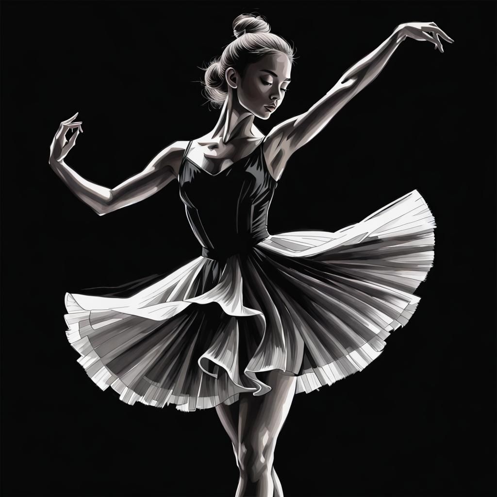 Ballerina II - AI Generated Artwork - NightCafe Creator