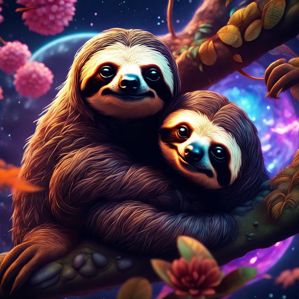 Cute sloths