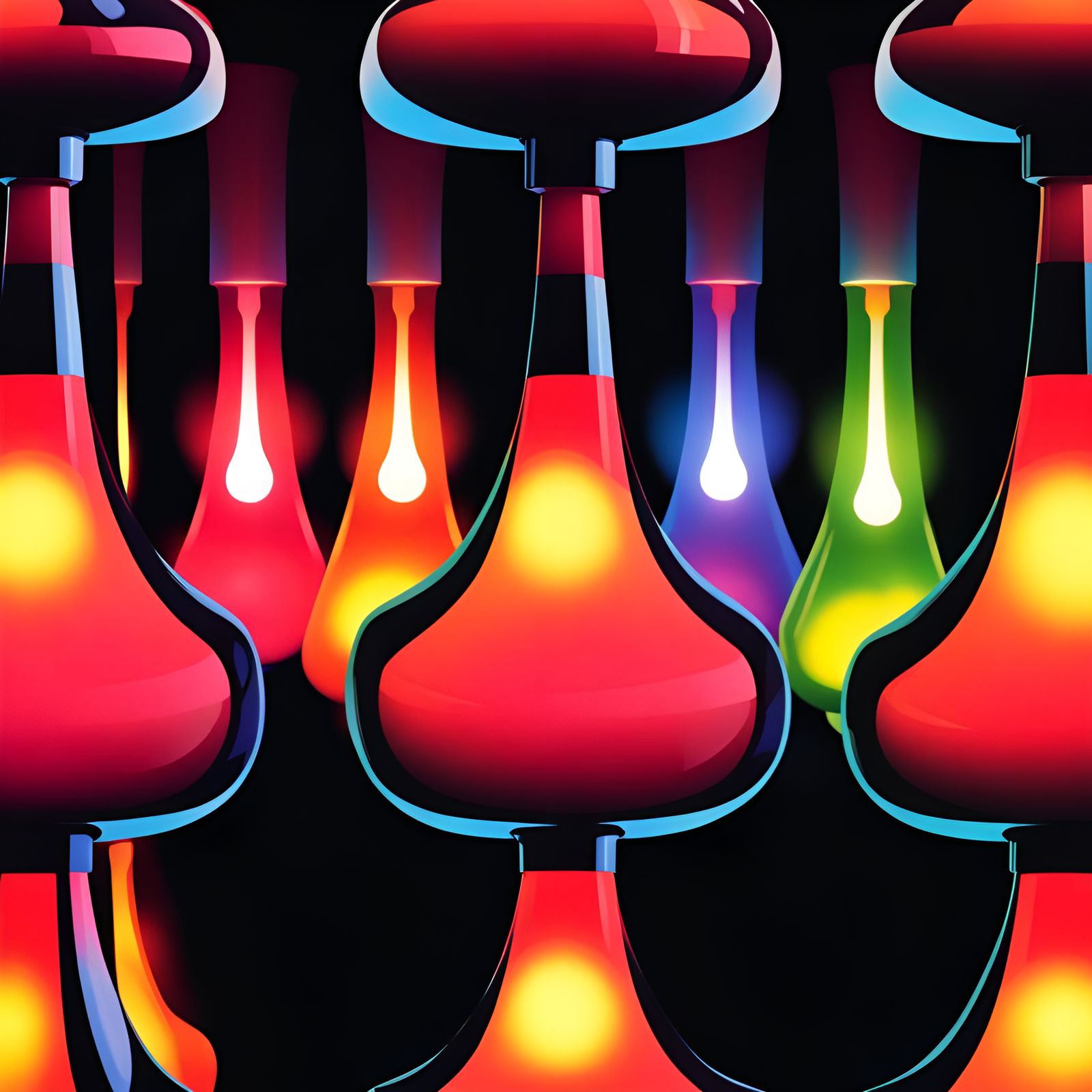 Retro lava lamp art - AI Generated Artwork - NightCafe Creator