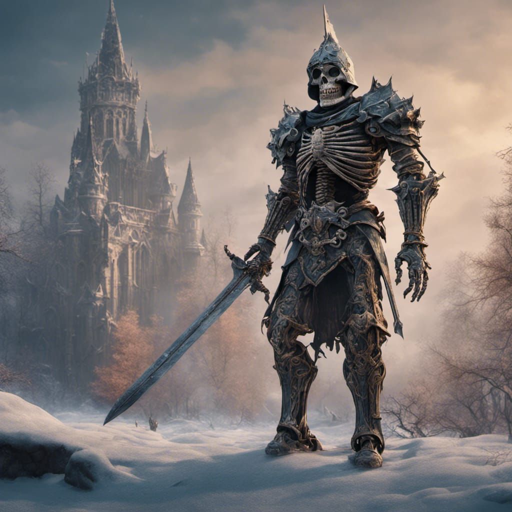 A dead knight - AI Generated Artwork - NightCafe Creator