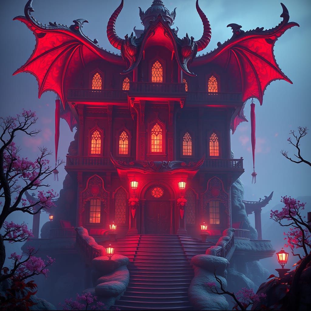 The Scarlet Devil Mansion - Ethereal Fantasy Mansion Unveile...