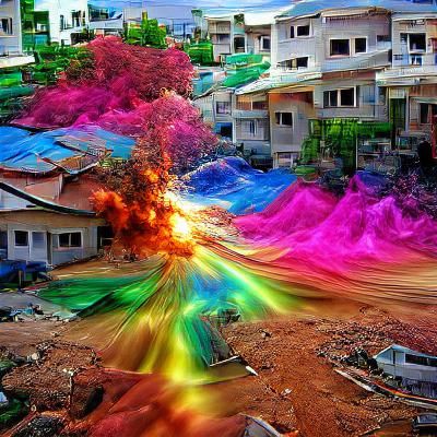 earth shattering reality colour explosion - AI Generated Artwork ...