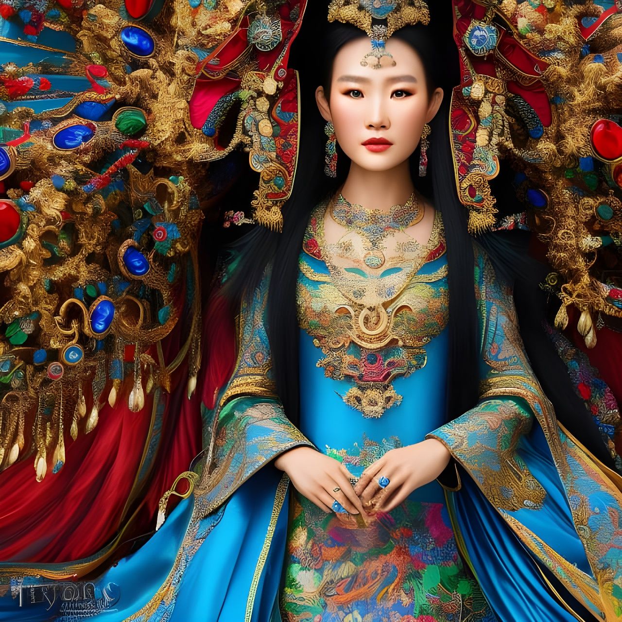 Test - Genepil, Last Queen of Mongolia - V - AI Generated Artwork ...