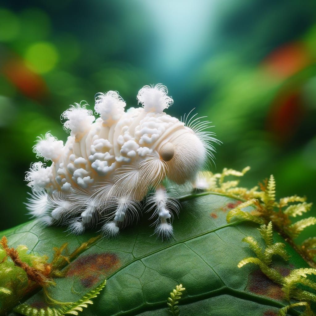 A Plant hopper nymph. Species Flatidea.