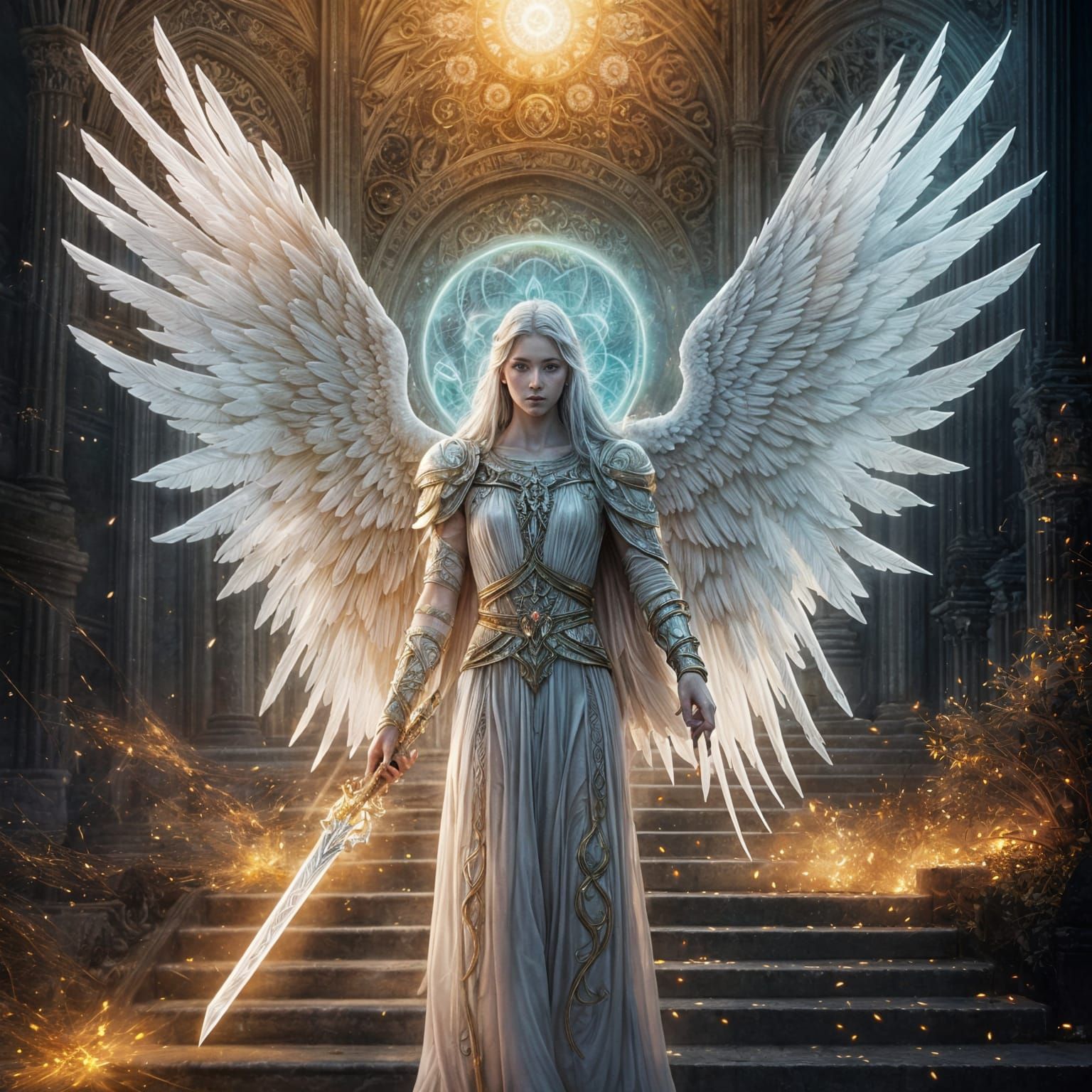 Angel guards the Entrance to Afterlife