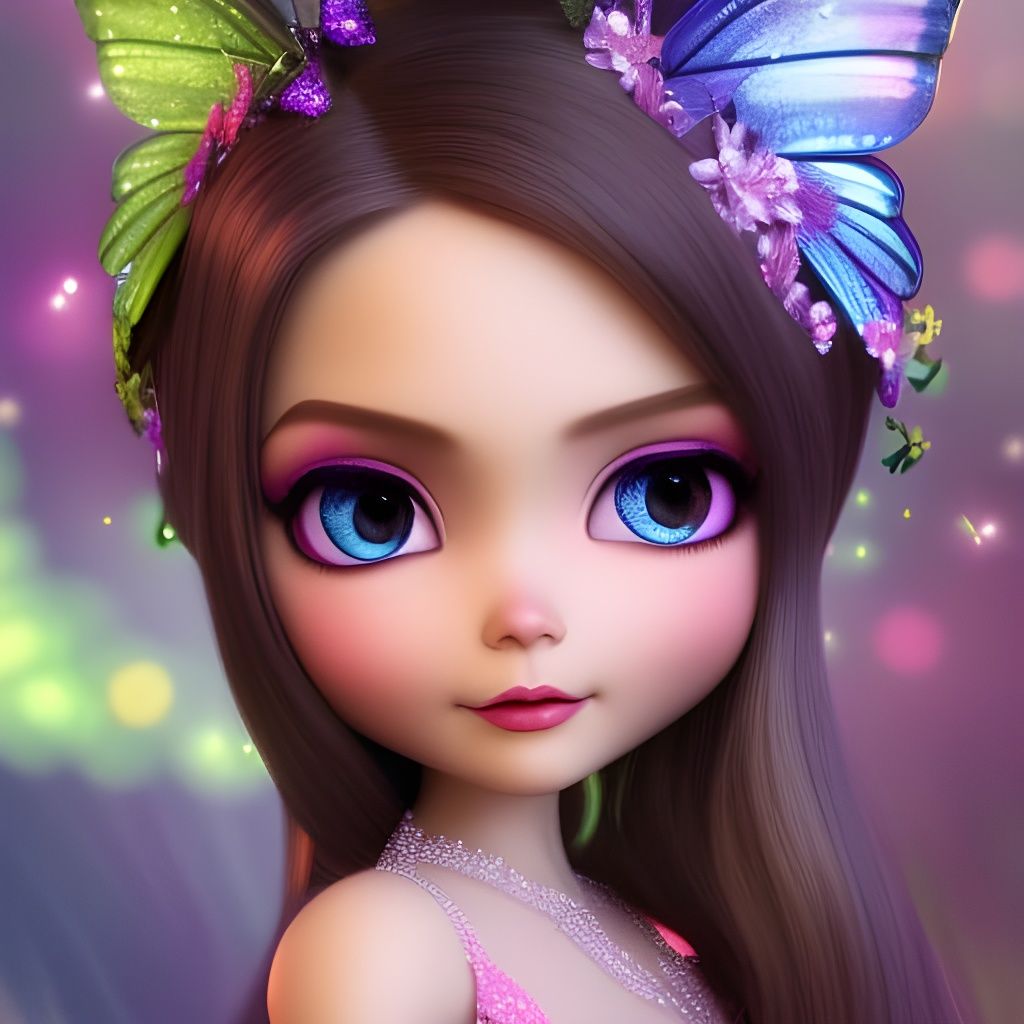 sweet Fairy girl - AI Generated Artwork - NightCafe Creator