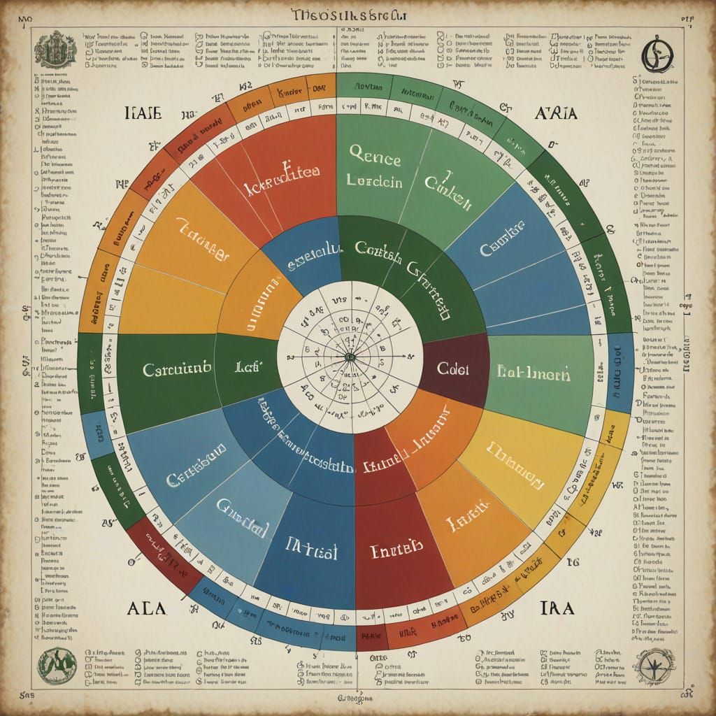 Irish Gaelic Vowel Chart in IPA Symbols - AI Art