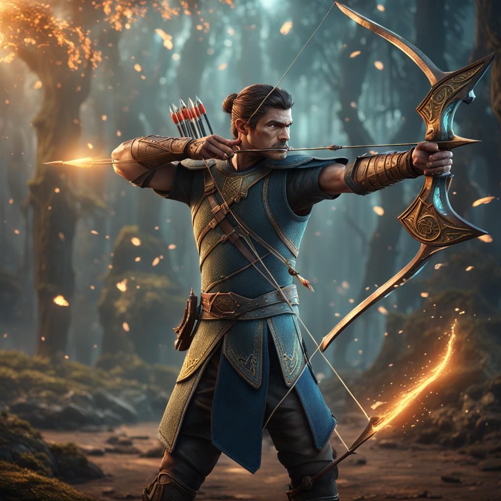 an extremely good archer - AI Generated Artwork - NightCafe Creator