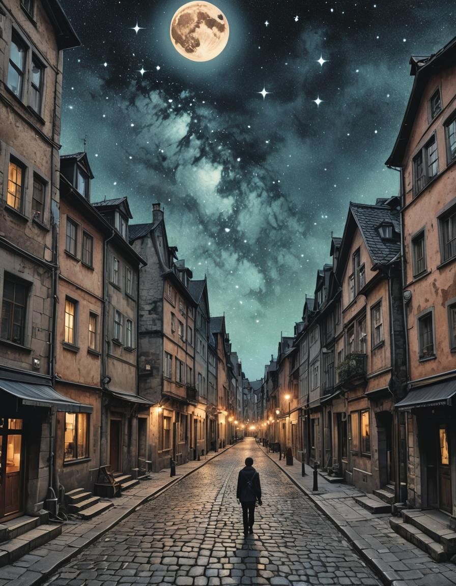 Empty streets - AI Generated Artwork - NightCafe Creator