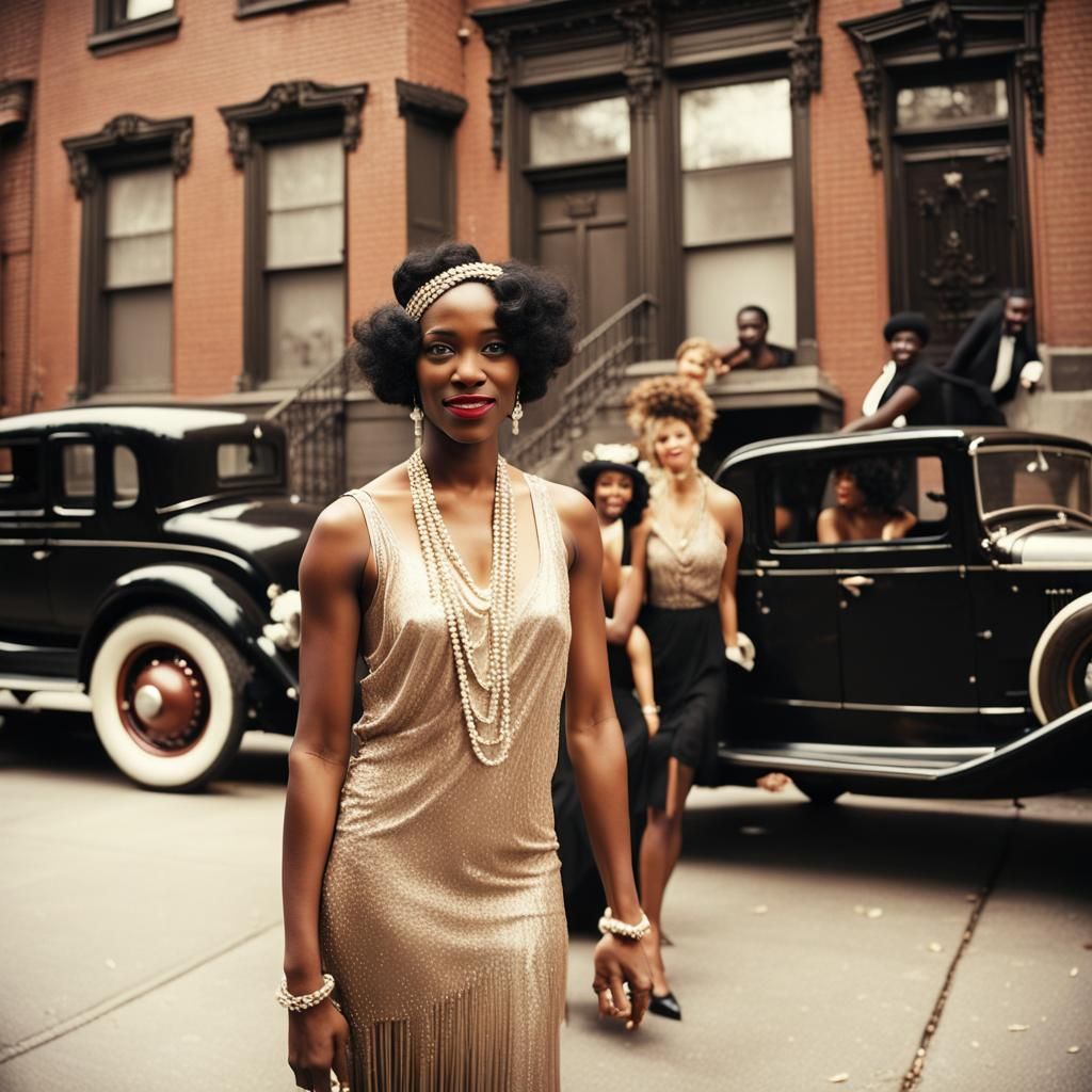 1930s Flapper With Friends In Color. - AI Generated Artwork - NightCafe ...