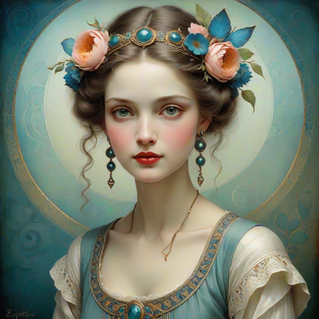 Inspirational Portrait Art in a Soft Realism Style - AI Art