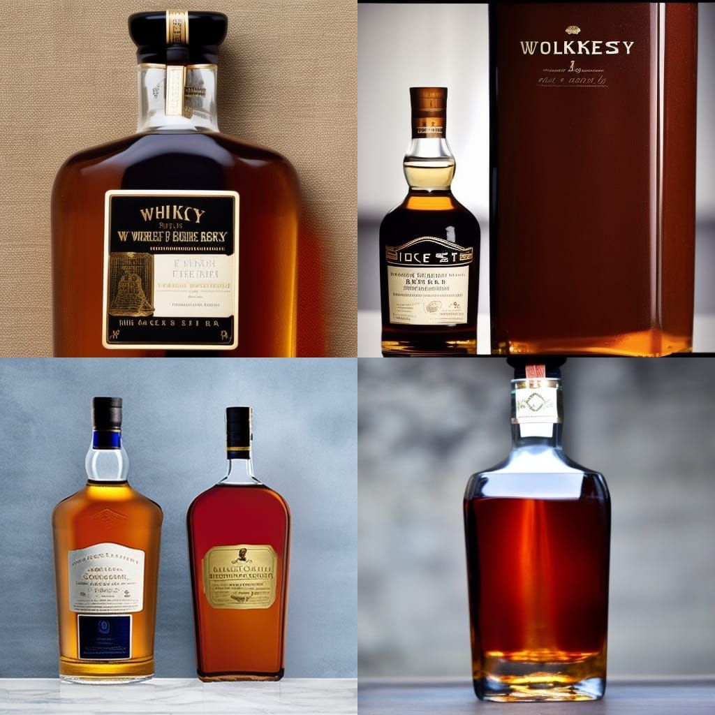 fancy whiskey bottle (prompt study) - AI Generated Artwork - NightCafe ...