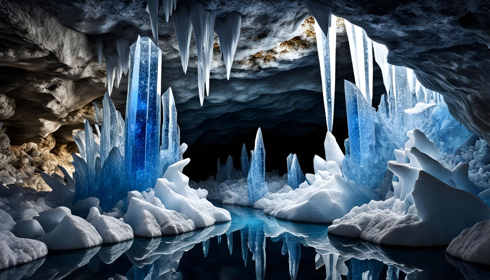 (((Masterpiece))), ), Cayman Crystal Caves, Naica Crystal Cave, - AI Generated Artwork ...