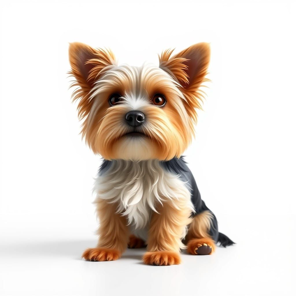 Stunning Realistic Yorkshire Terrier in Chic Moder... - AI Art