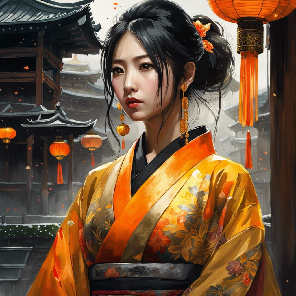Geisha7 - AI Generated Artwork - NightCafe Creator