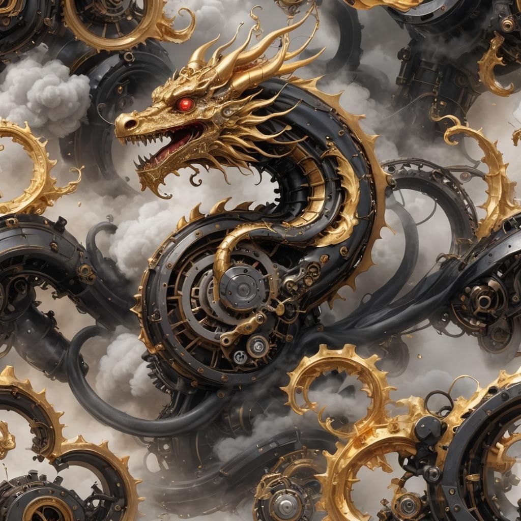 Steam Dragon - AI Generated Artwork - NightCafe Creator