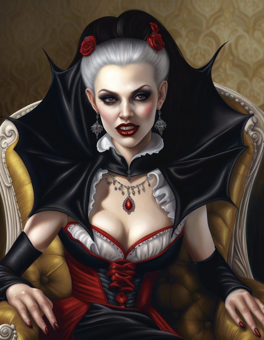 vampiress, photorealistic, realistic, realism, detailed, intricate - AI Generated Artwork ...