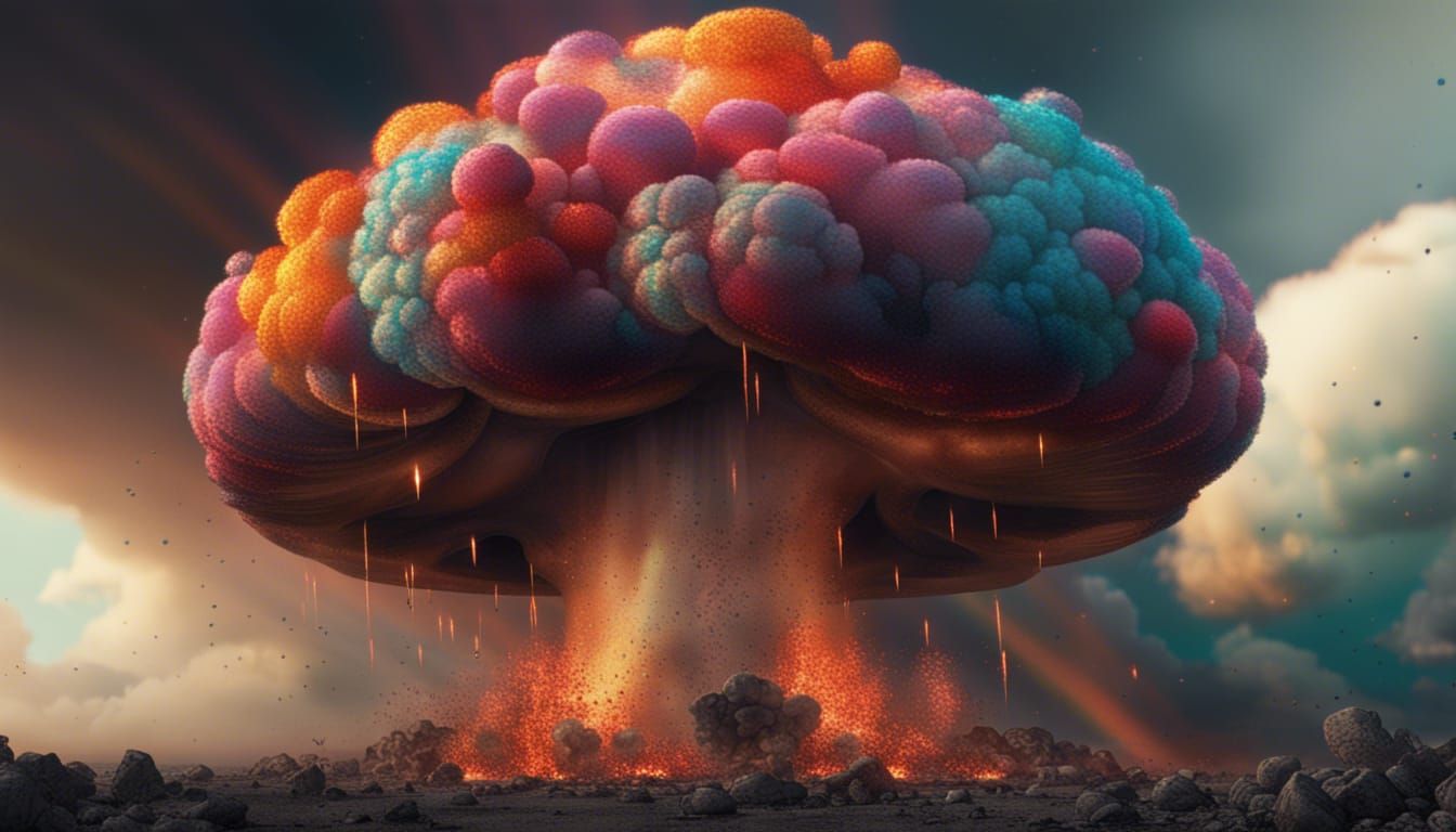 Now THAT’S a glitter bomb! - AI Generated Artwork - NightCafe Creator