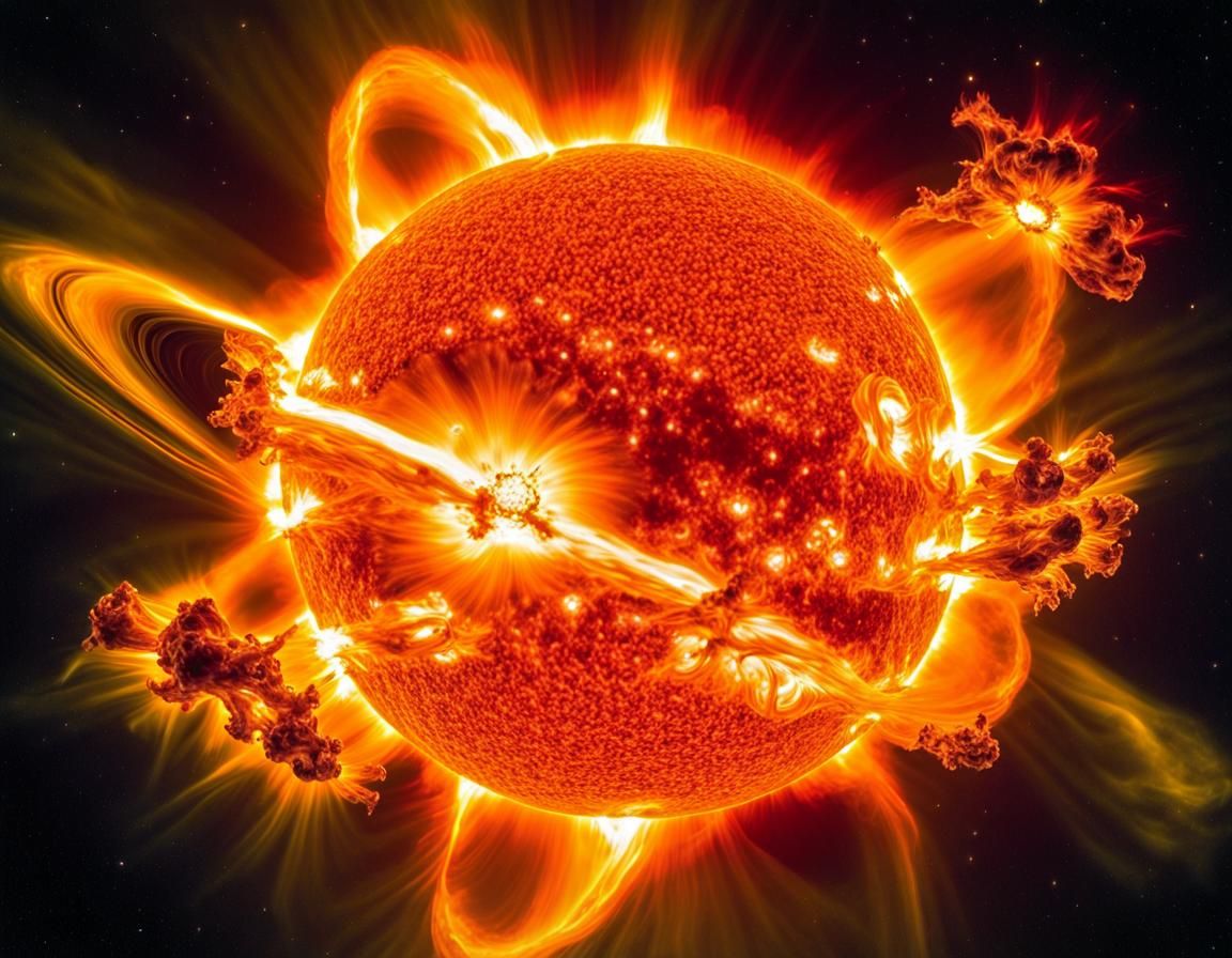 Solar Disruption - AI Generated Artwork - NightCafe Creator