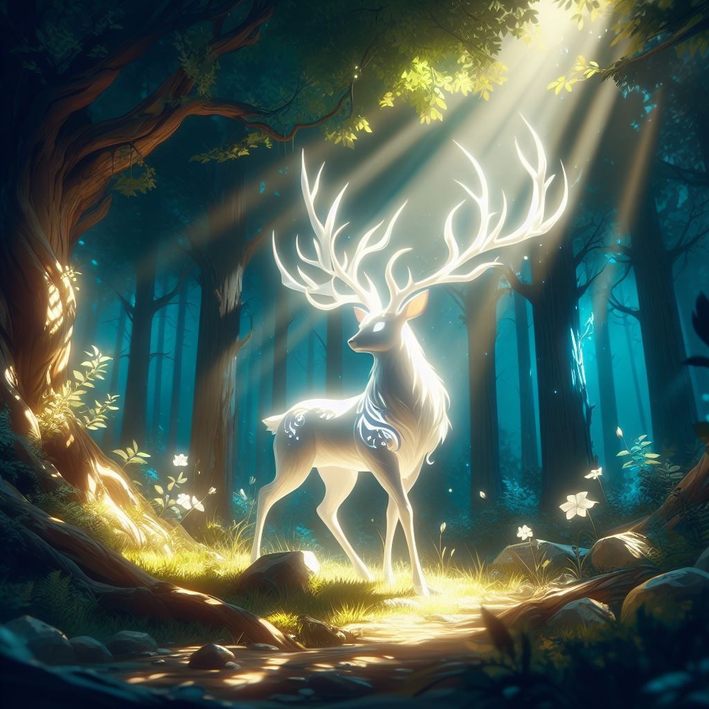 Anime Stag - AI Generated Artwork - NightCafe Creator