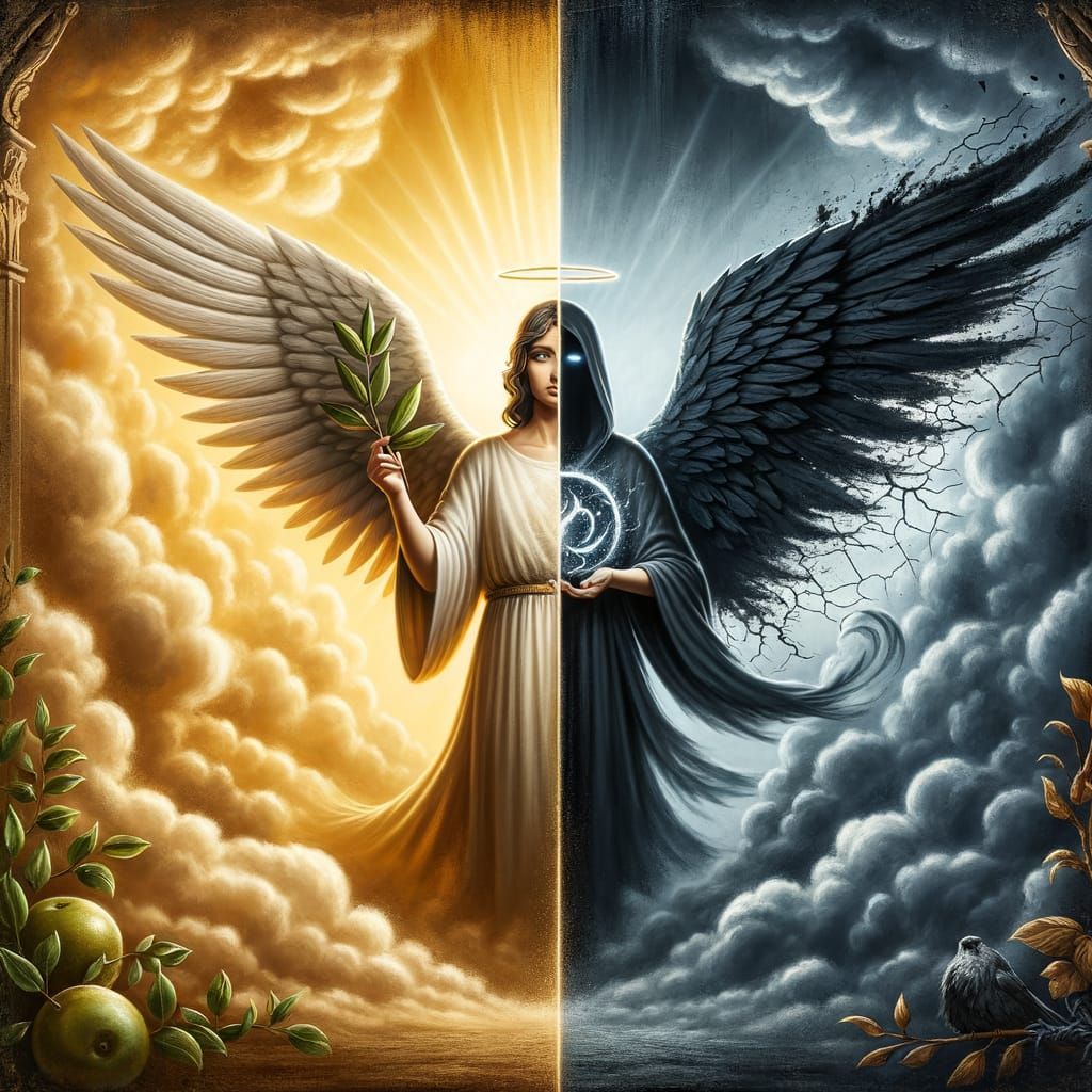 The blessing and the curse - AI Generated Artwork - NightCafe Creator