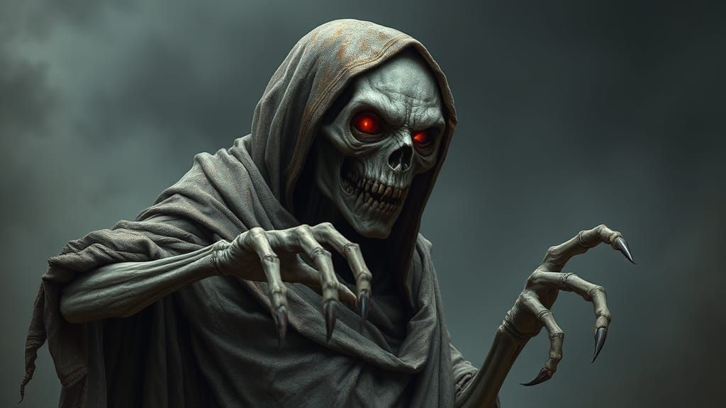 Undead Strigoi Vampires Rise from the Grave in Dar... - AI Art