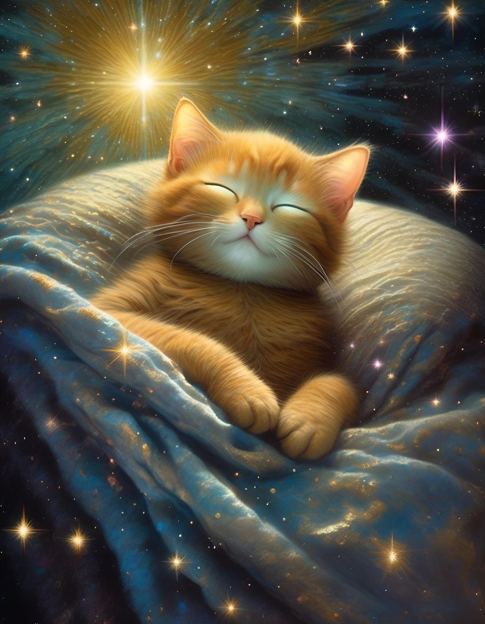 Cosmic kitten - AI Generated Artwork - NightCafe Creator