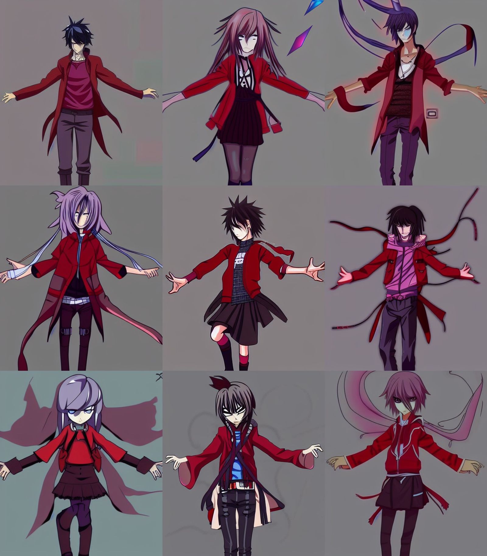 Ref Sheet + Anime Style 2D - AI Generated Artwork - NightCafe Creator