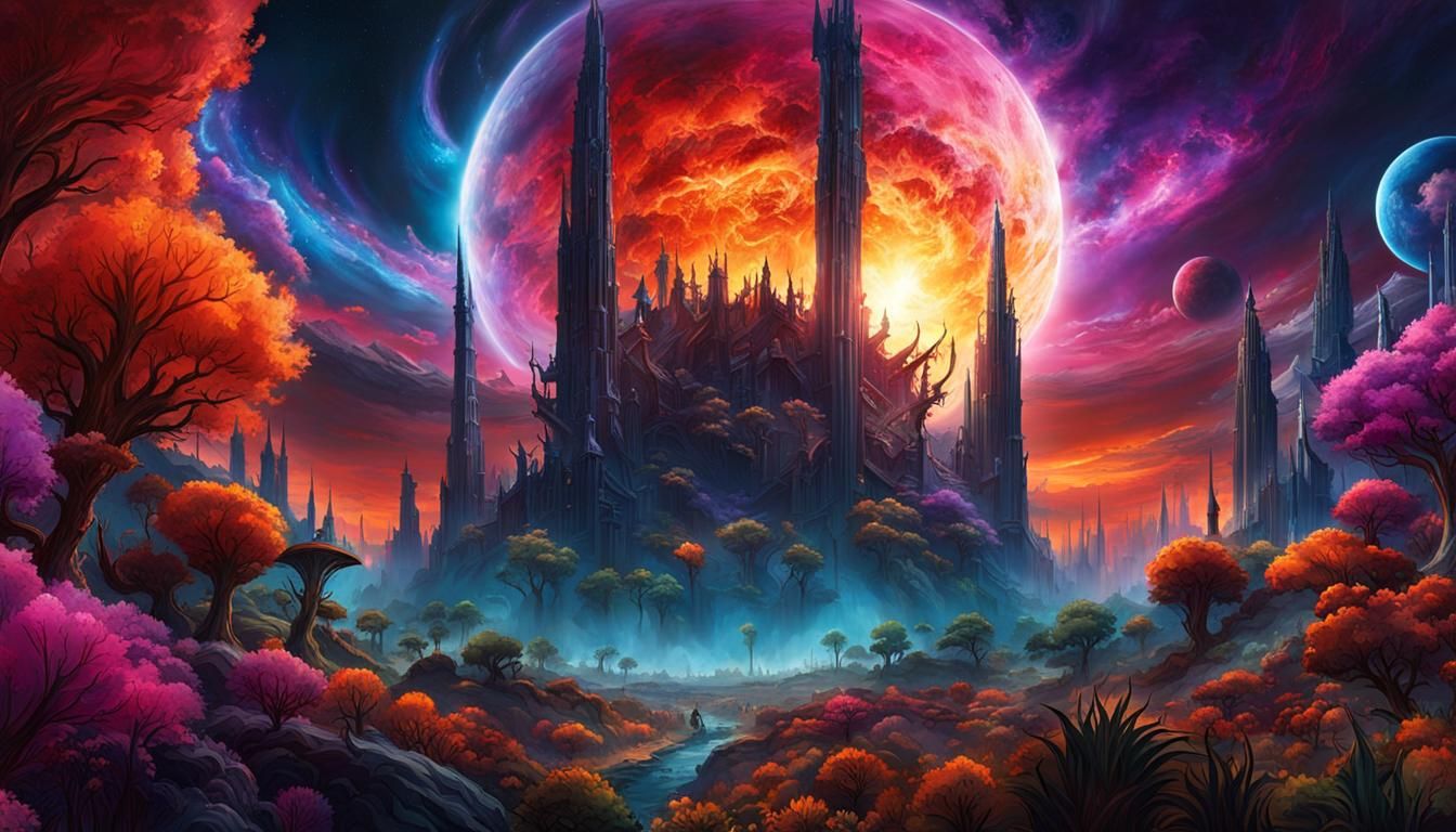 Alien Planet - AI Generated Artwork - NightCafe Creator