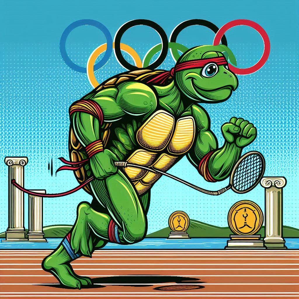 Turtle Sports 🐢⛹🏻‍♂️ D3 - AI Generated Artwork - NightCafe Creator