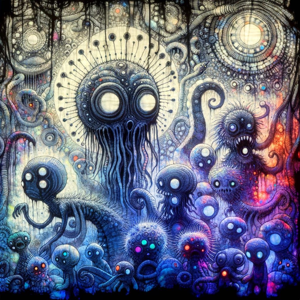 Weirdcore...aliens? - AI Generated Artwork - NightCafe Creator