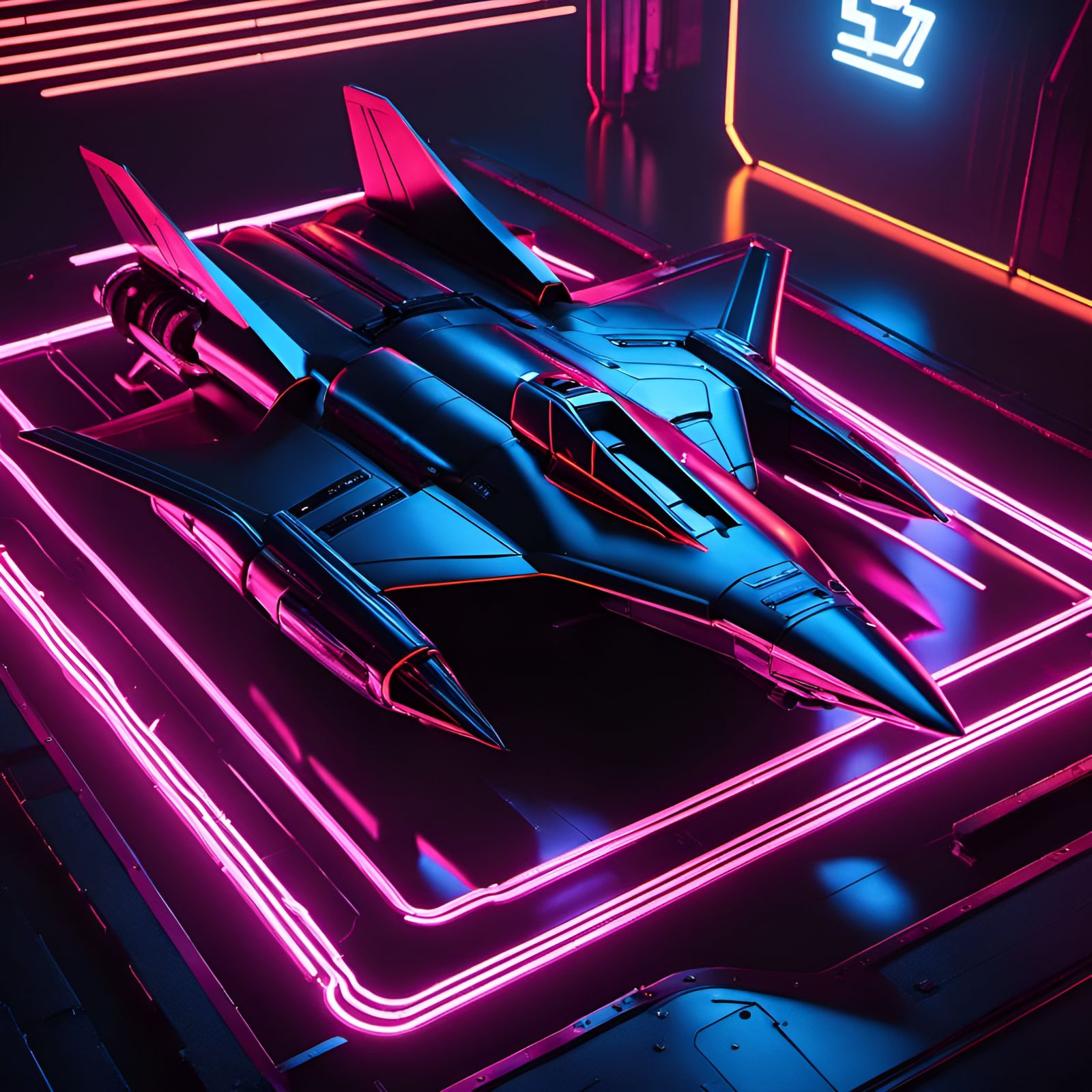 Vision future jet - AI Generated Artwork - NightCafe Creator