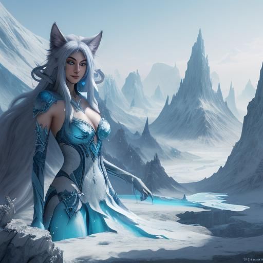 Princessa Winter Wolf study (1) - AI Generated Artwork - NightCafe Creator